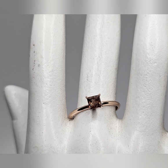 Jewelry | 14k Rose Gold And Rare C6 Color Chocolate Diamond Ring | Poshmark